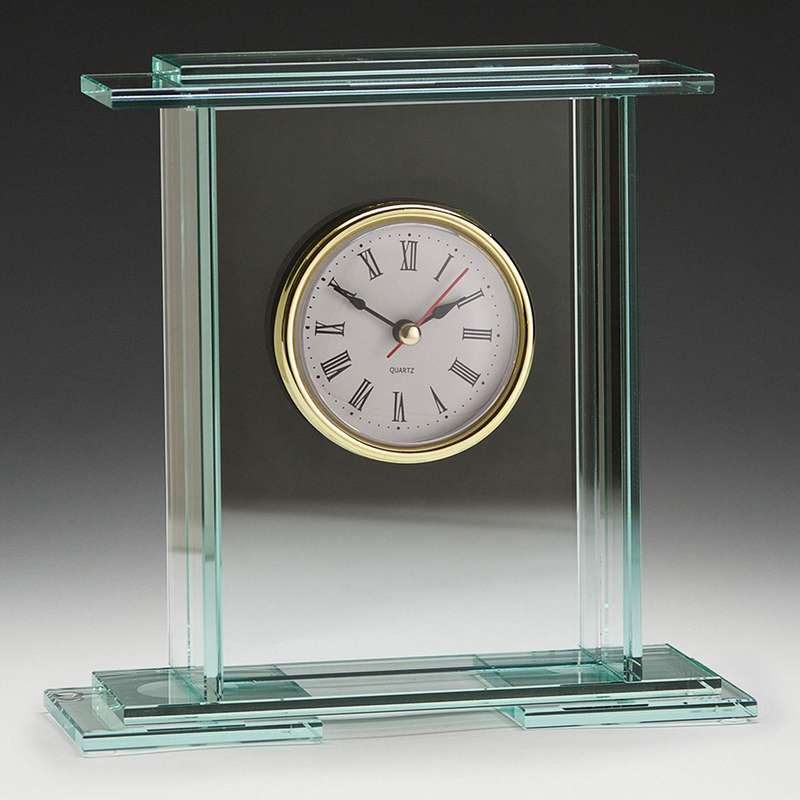 Empire Glass Clock - Trophy Company