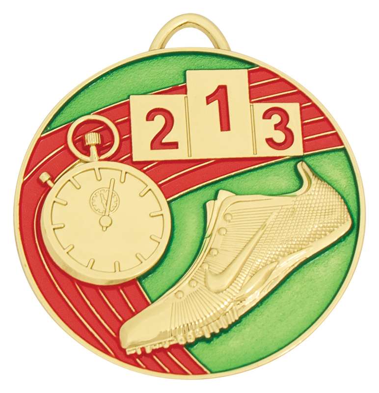 Track Medal Painted - Trophy Company